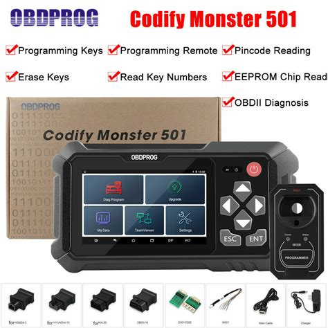 Obdprog M501 Car Key Programmer Remote Immobilizer Scanner For Locksmith As X100 Ebay