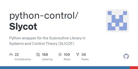 Github Python Controlslycot Python Wrapper For The Subroutine Library In Systems And Control