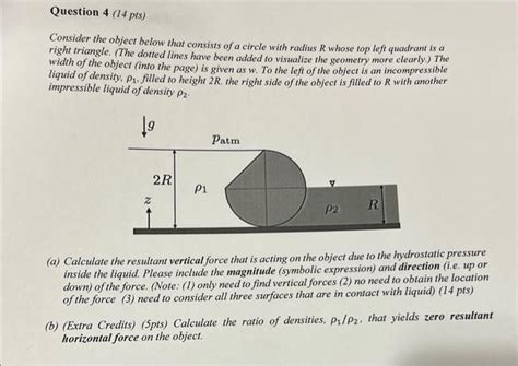 Solved Consider The Object Below That Consists Of A Circle Chegg