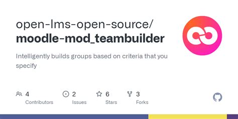 github open lms open source moodle mod teambuilder intelligently