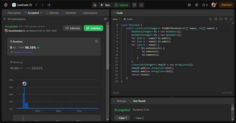 Solved 2215 Find The Difference Of Two Arrays In Java Gowri Shankari