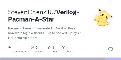 github stevenchenzju verilog pacman a star pacman game implemented