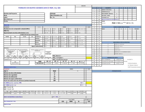 Formato De Mapeo Indice Rmr Q Gsi Pdf Naturaleza
