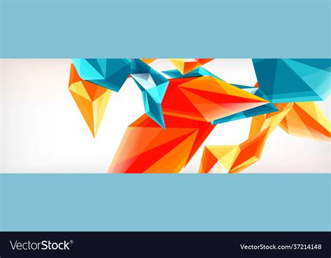 3d Triangles And Pyramids Abstract Royalty Free Vector Image