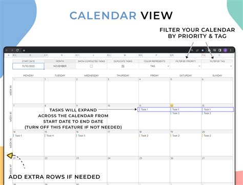 To Do List Template Google Sheets Spreadsheet Daily To Do Etsy