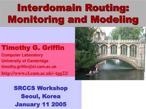 Ppt Interdomain Routing Monitoring And Modeling Powerpoint