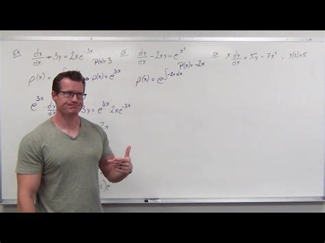 Free Video Solving Linear Differential Equations With An Integrating