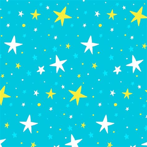 Free Vector Hand Drawn Star Pattern Design