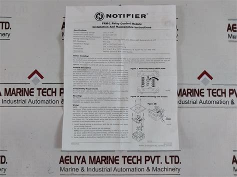 Notifier Frm 1 Relay Control Module Aeliya Marine