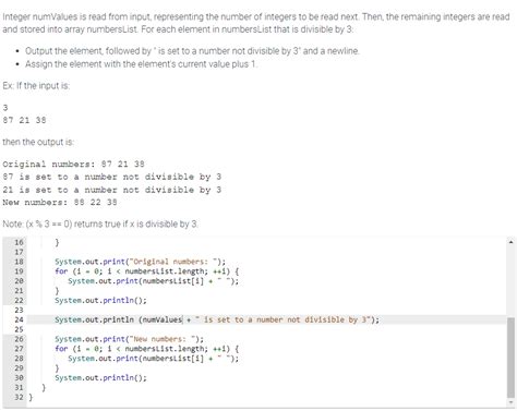 Solved Need Help with this Java Problem.Integer numValues is | Chegg.com