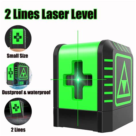2 Lines Laser Level Self Levelling Green Red Beam Laser Horizontal Vertical Cross Line With