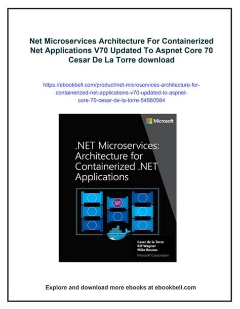 Net Microservices Architecture For Containerized Net Applications V70