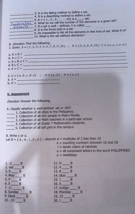 Solved 3 It Is The Listing Method To Define A Set 4 It Is