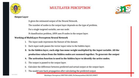innovations in multilayer perceptron ppt