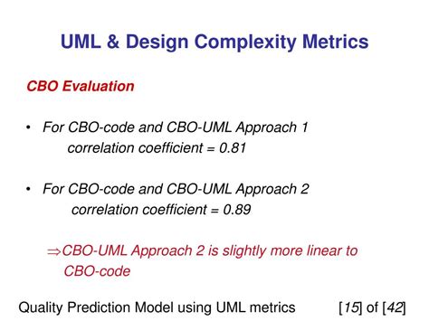 Ppt Quality Prediction Model For Object Oriented Software Using Uml Metrics Powerpoint
