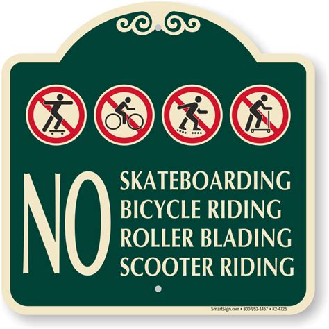 No Scooters Sign