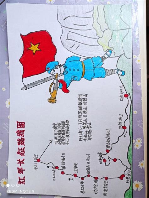长征路线图手绘简笔画六年级简单（汇总14张）简笔画图片大全