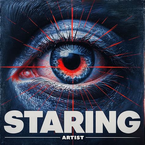 Surrealistic Human Eye With Starburst Effect Art Cover For Spotify
