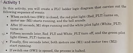 Get Answer Activity In This Activity You Will Create A PLC Ladder Logic Transtutors
