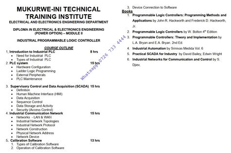 Industrial Programmable Logic Controllers Plcs Pdf Knec Notes Pdf Notes