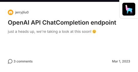 openai api chatcompletion endpoint