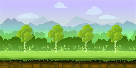 游戏背景 2d 的应用程序。矢量设计。图素水平。大小 1024 X 512。准备好视差效应图片免费下载 5051407423 千图网pro