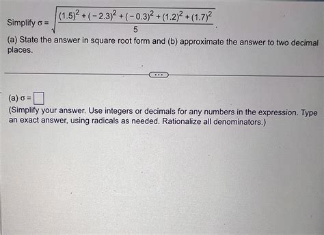 Solved Simplify σ a Chegg com