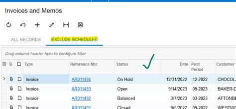 Schedule AR Invoices Community