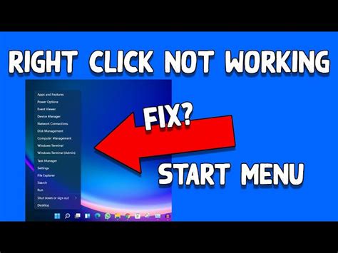 How To Fix Windows Start Menu Right Click Not Working Tricknology Windows