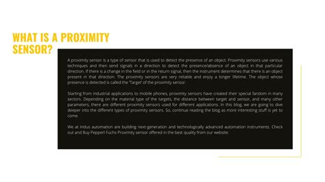 Ppt What Is A Proximity Sensor Powerpoint Presentation Free Download Id