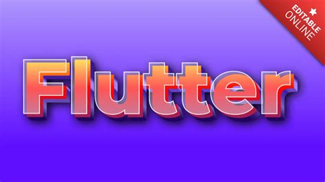 Flutter 3d Flash Text Effect Generator