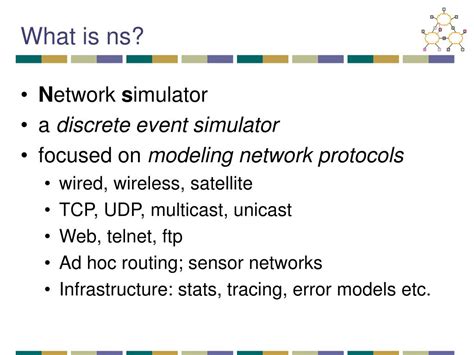 Ppt Understanding Ns 2 A Versatile Network Simulator Powerpoint Presentation Id4569631