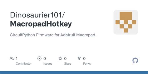 github dinosaurier101 macropadhotkey circuitpython firmware for