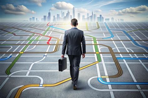 Navigating Complexity Businessmans Path To Innovative Solutions