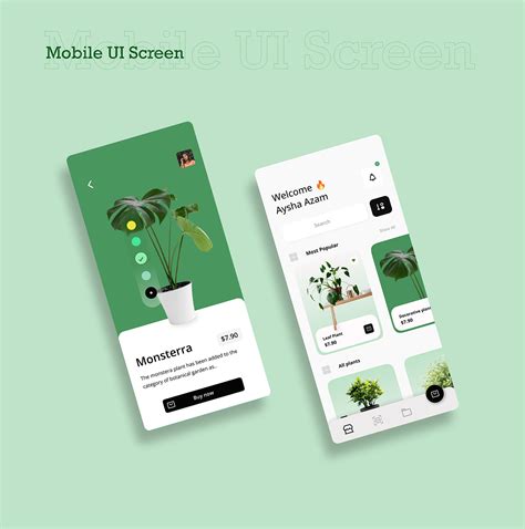 plant selling mobile app screen ui behance