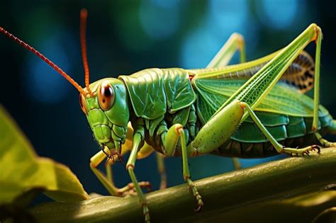 Premium Ai Image View Of Grasshopper In Nature