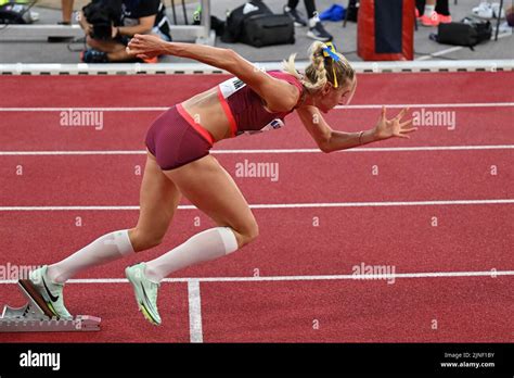 Anna Ryzhykova Ukr 400m Hurdles Women Drusin The Herculis 2022 During Diamond League