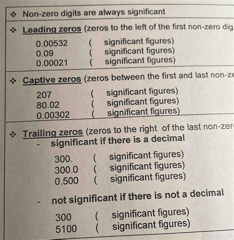 Solved Non Zero Digits Are Always Significant Leading Zeros Zeros To
