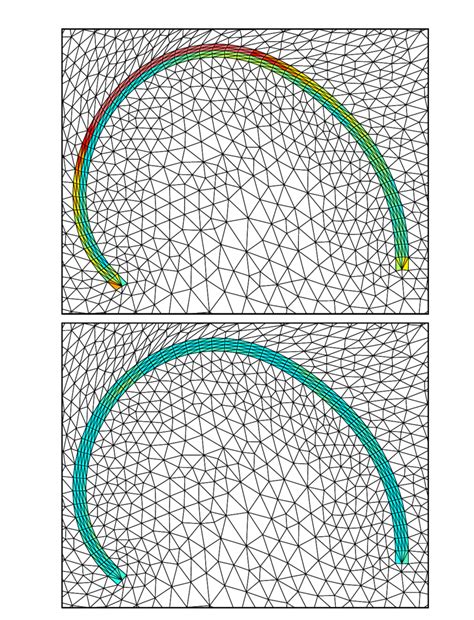 Mesh Deformations Of The Fsi Model Problem For The Standard Mesh Moving