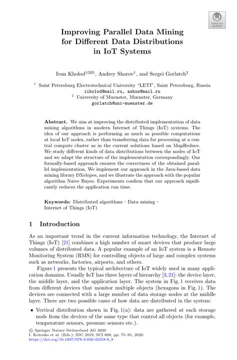 Pdf Improving Parallel Data Mining For Different Data Distributions