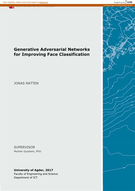 generative adversarial networks for improving face classification docslib