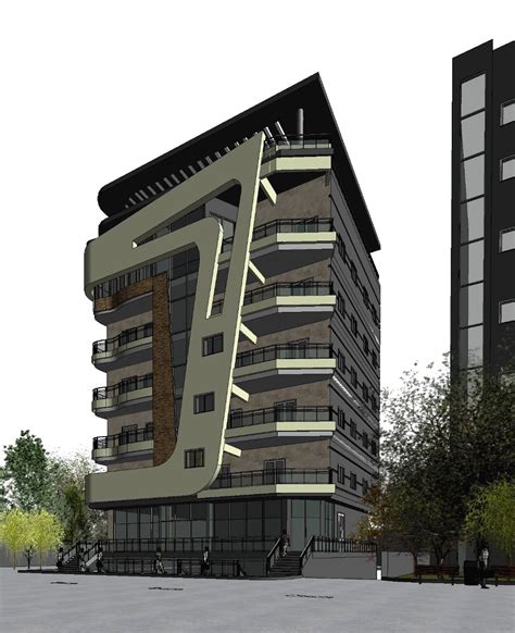 Complex Building Revit Model Behance