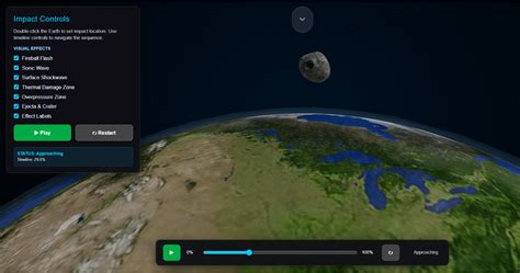 This Asteroid Impact Simulation Allows You To Launch Objects Up To