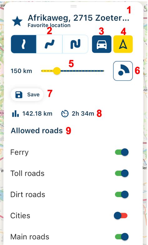 app routes and tracks support
