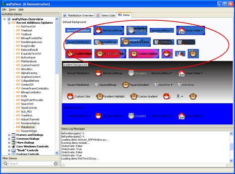 Platebutton Demo Strangeness Wxpython Dev Discuss Wxpython