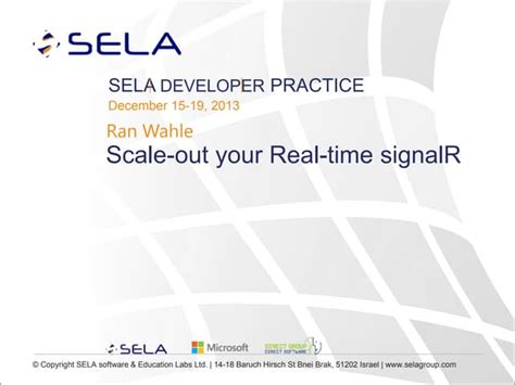 Scale Your Signalr Realtime Web Application Ppt