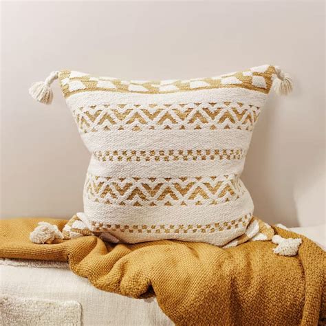 Inside Story Stripe Cushion With Tassels