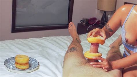 🍩you Finally Let Her Stack Donuts On Your Cock And Eat Them Off Xhamster
