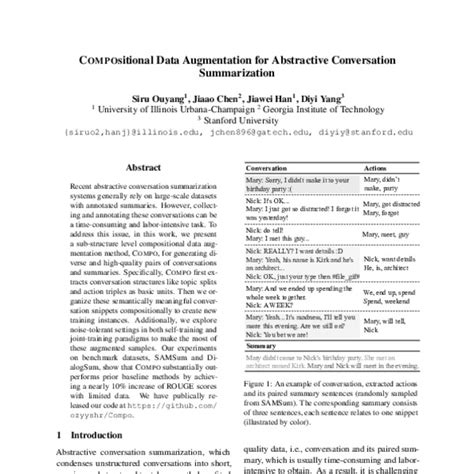 Compositional Data Augmentation For Abstractive Conversation