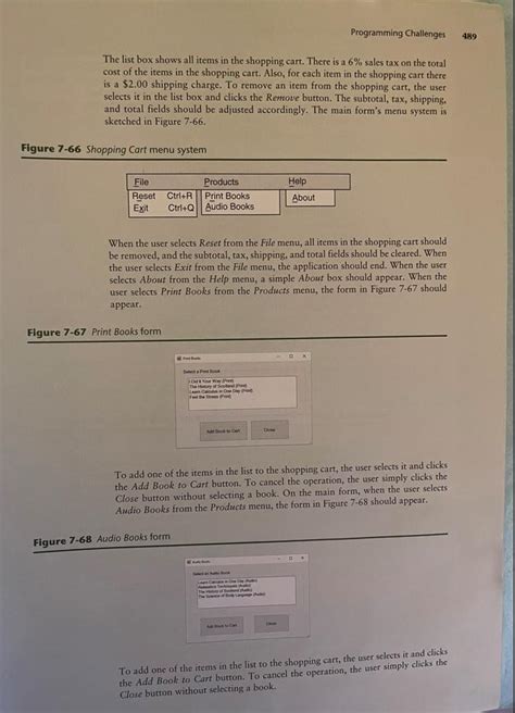 Solved Shopping Cart System Design An Application That Works